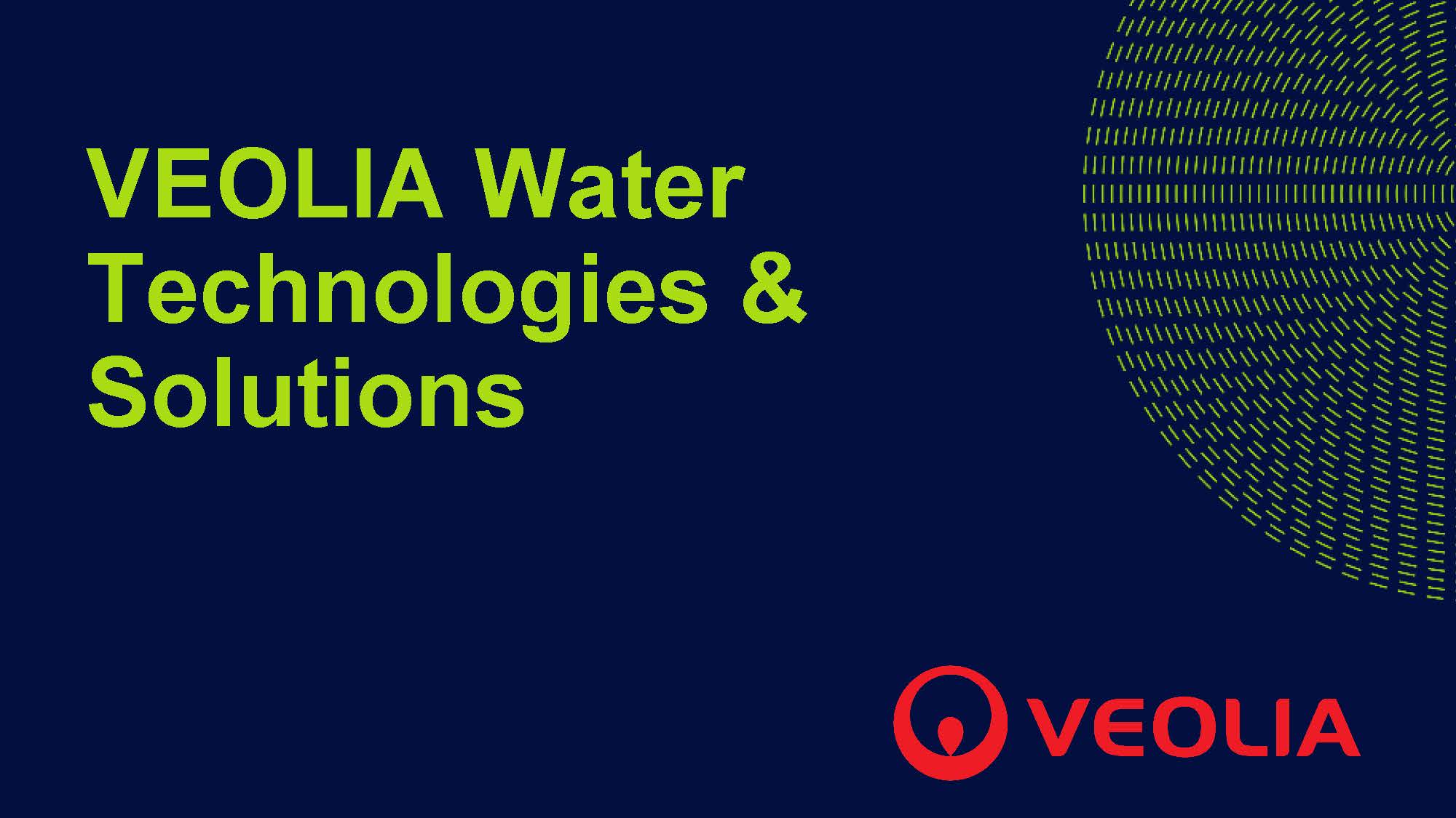 VEOLIA Water Technologies & Solutions - Nur Kimya Arıtma